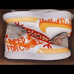 Nike | Shoes | Custom Nike Air Sneakers Low Court Vision | Poshmark